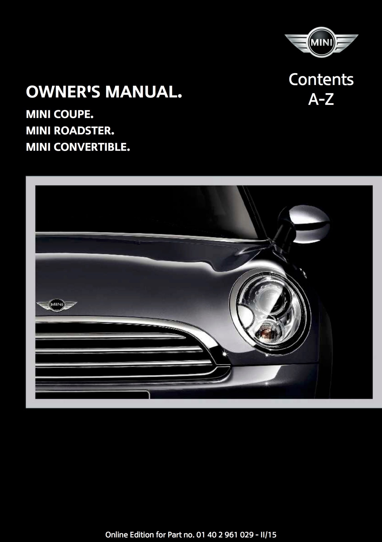 Owner Manuals Archive | MINI USA