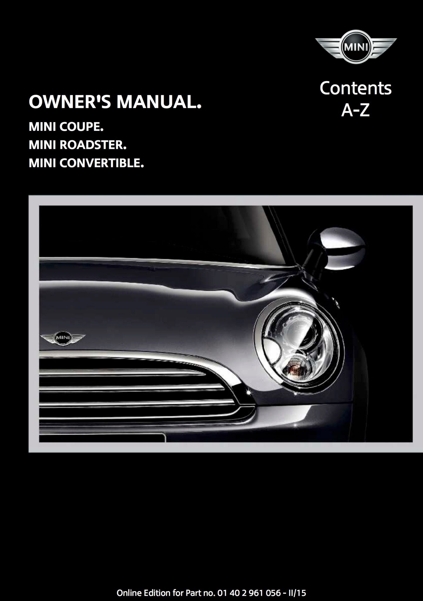 Owner Manuals Archive | MINI USA
