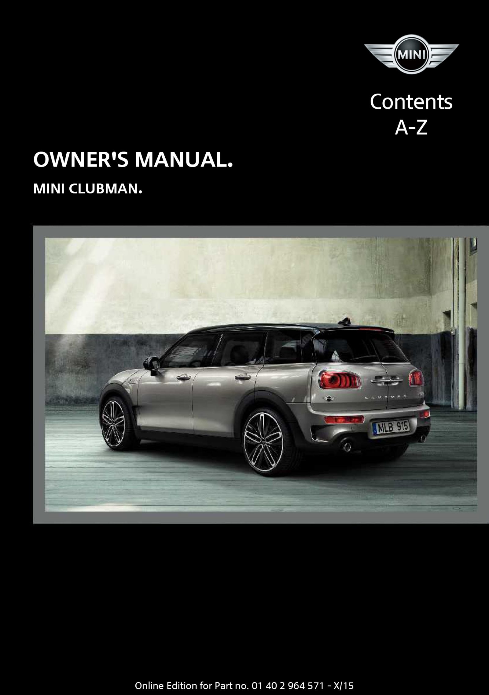 Owner Manuals Archive | MINI USA